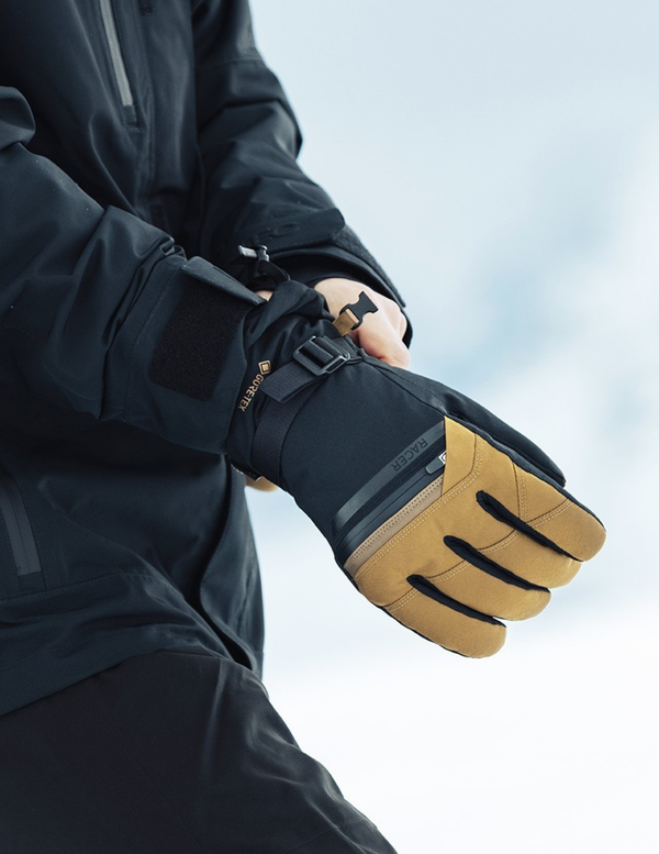 RACER Gants de Ski Racer Graven 7 Homme Black/Brown ,Gants de ski | Muule